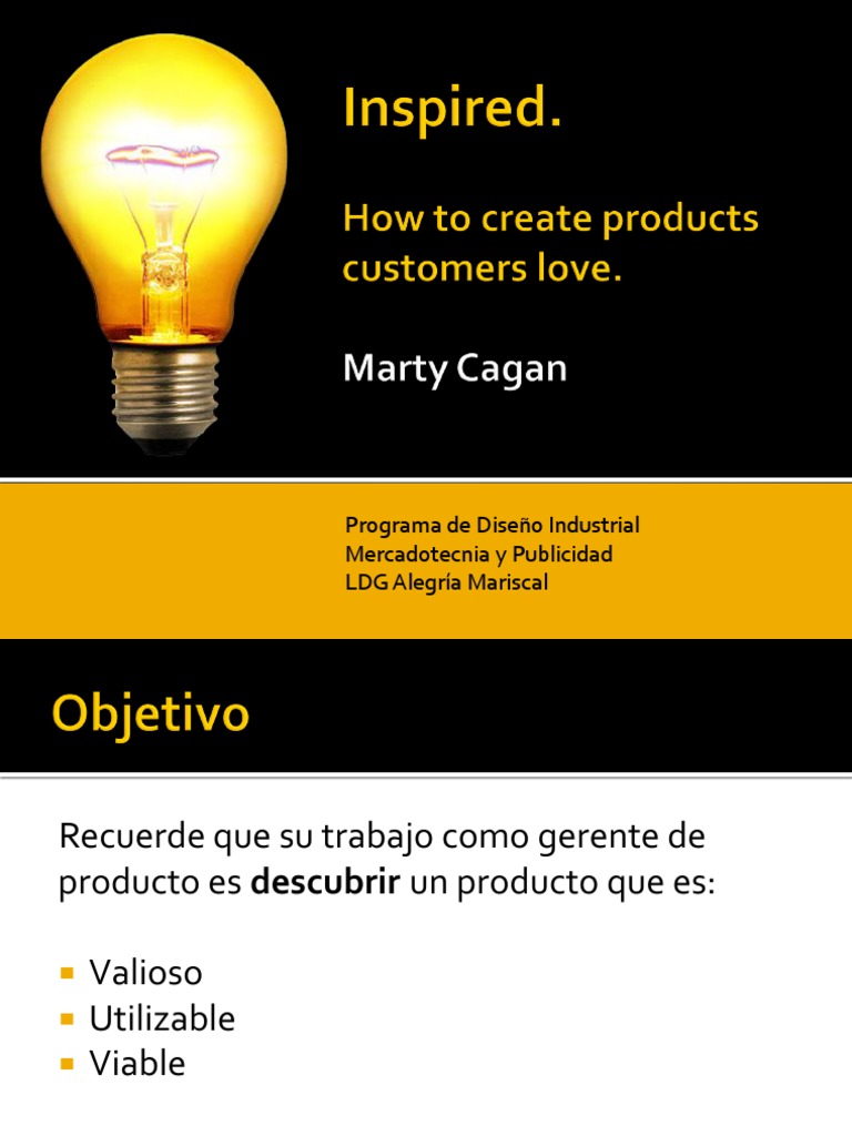 Inspired Marty Cagan | PDF