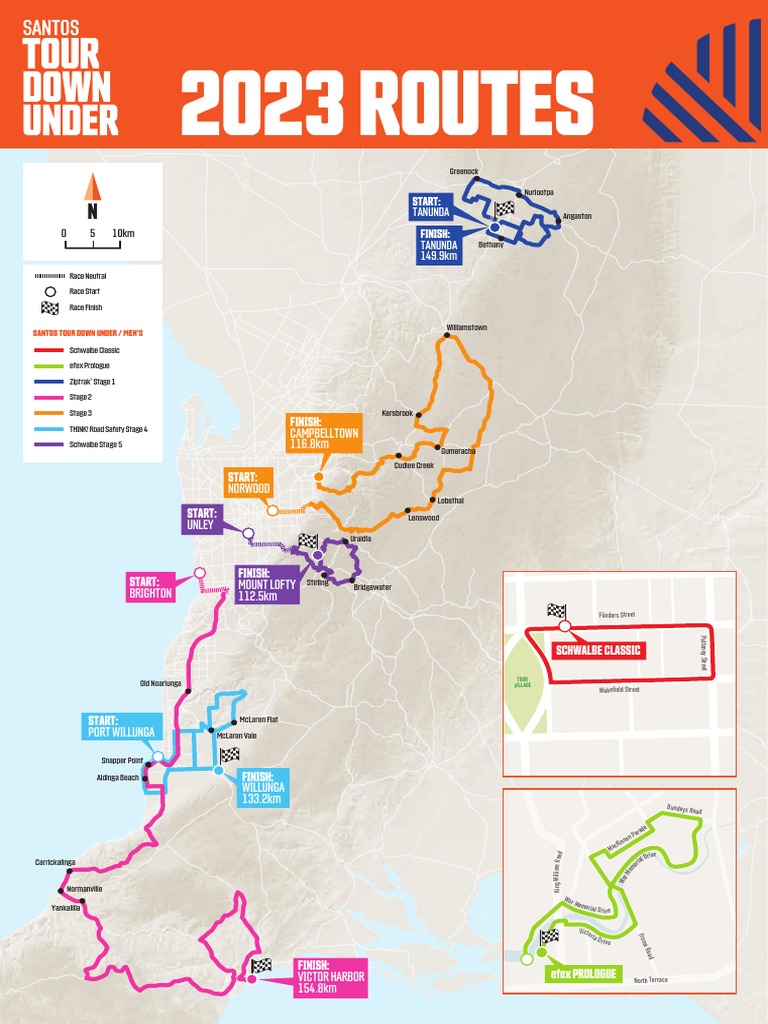 Tdu 2023 - All Stages Map - Men | PDF