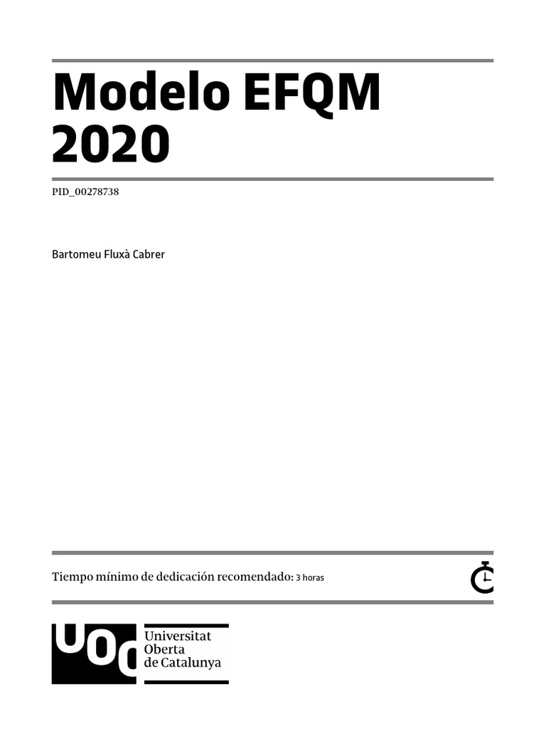 Modelo EFQM 2020 | PDF | Liderazgo | Comportamiento
