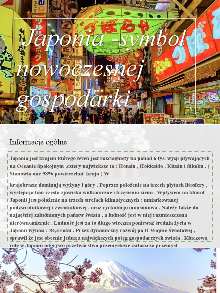 Japonia - Nowoczesnej Gospodarki: Symbol | PDF