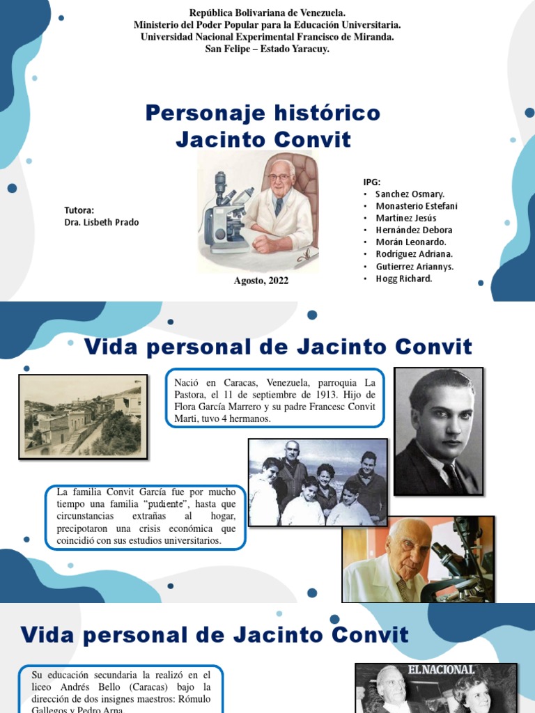 Jacinto Convit | PDF | Microbiología | Especialidades Medicas