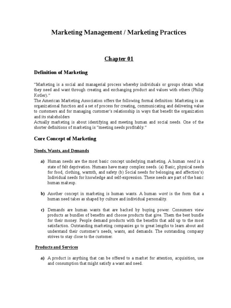 Marketing Management / Marketing Practices | PDF | Business