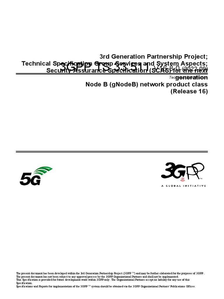 3GPP TS 33.511: Technical Specification | PDF | Business