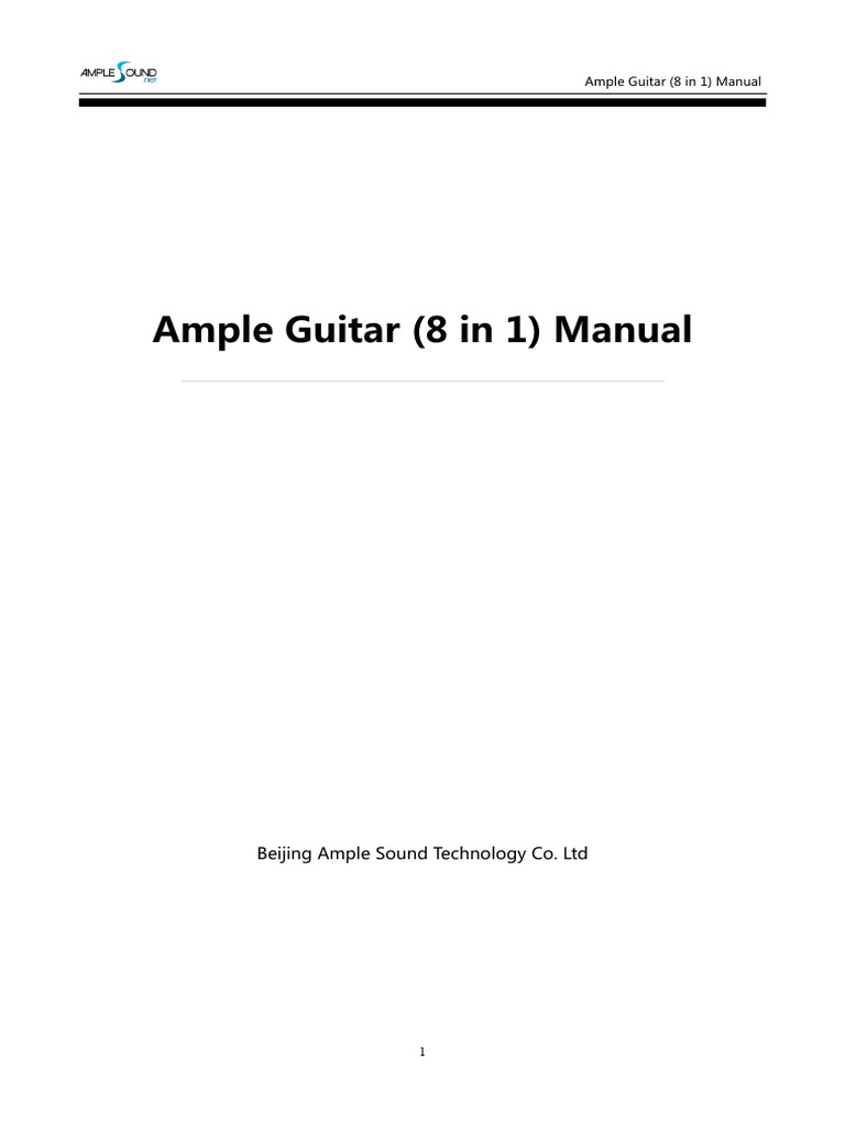 Ample Guitar Manual | PDF