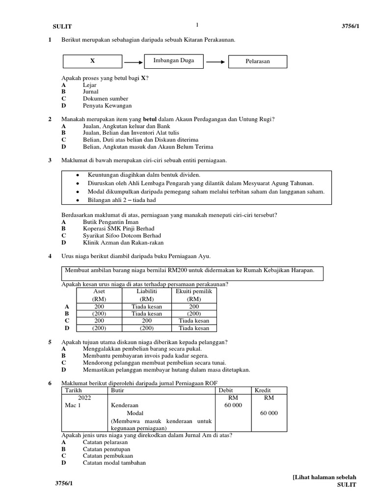 JPN Perak K1 Set 1 | PDF