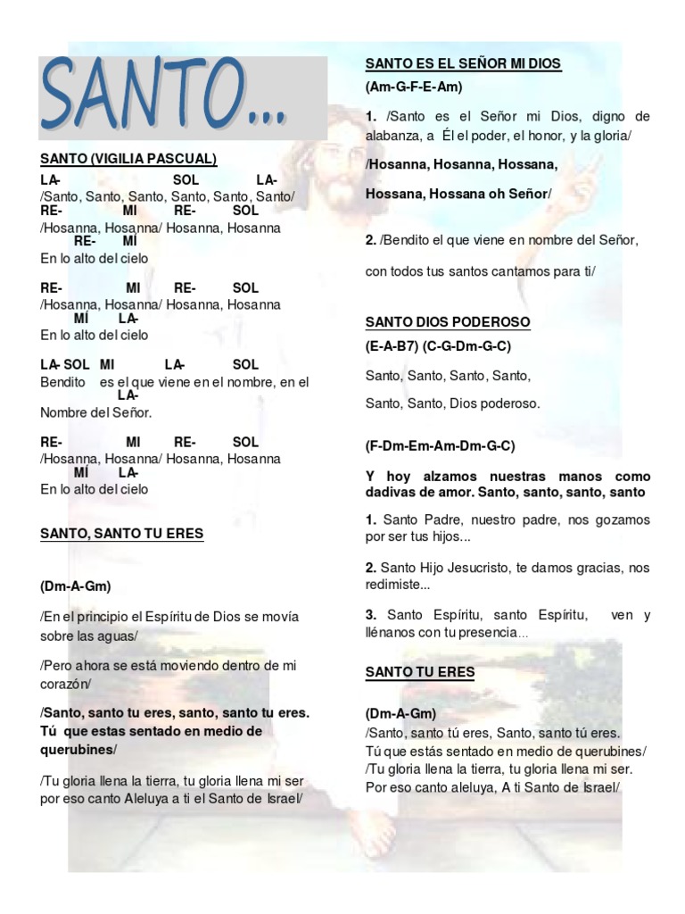 6 Santo | PDF | Creencia religiosa y doctrina