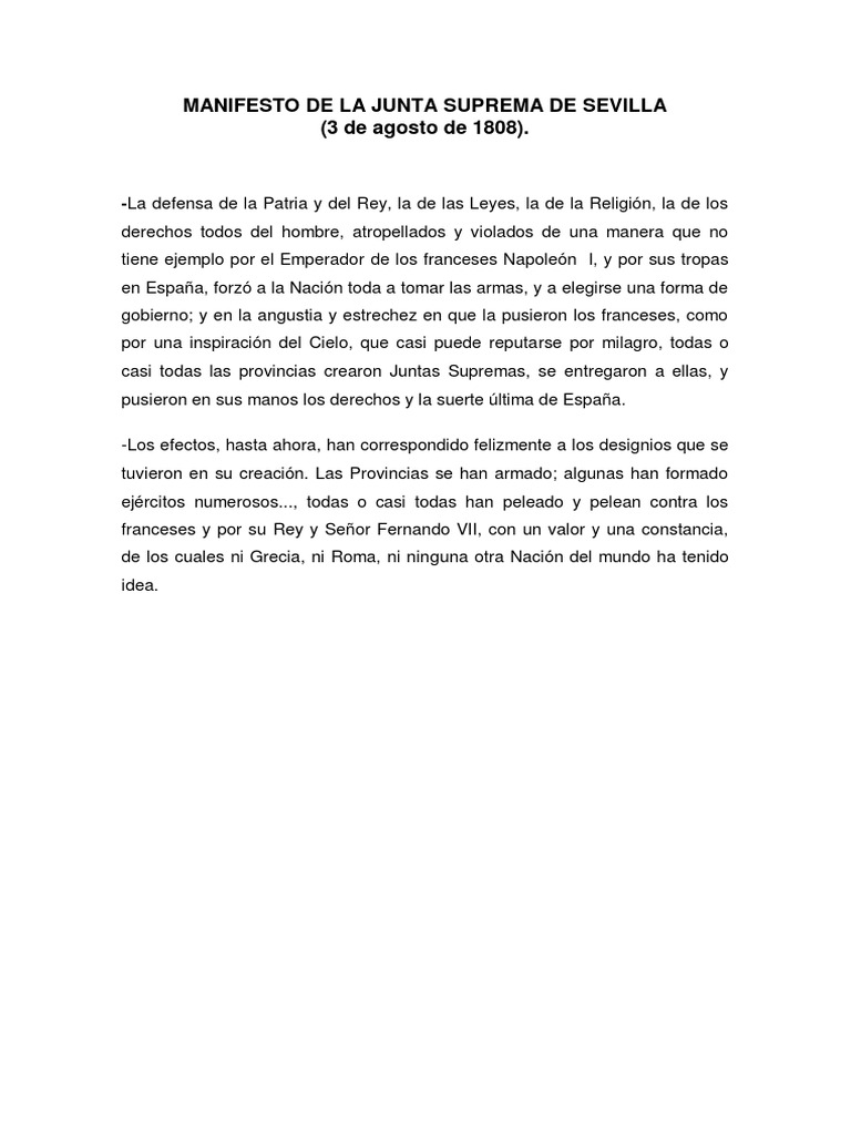 Manifiesto Sevilla 1 | PDF