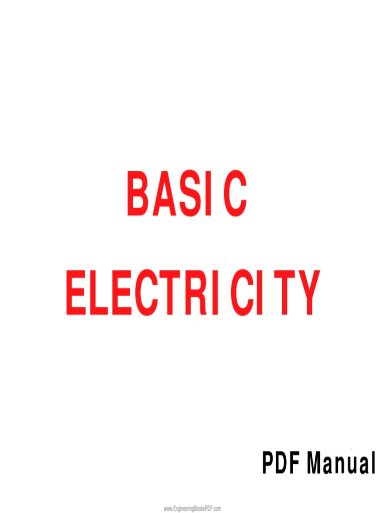 Basic Electricity PDF Manual | PDF | Electrical Engineering | Electricity