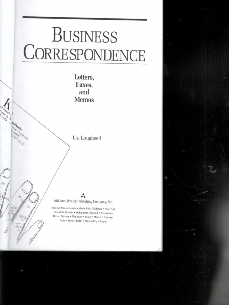 BUSINESS CORREAPONDENCE Letters, Faxes and Memos | PDF