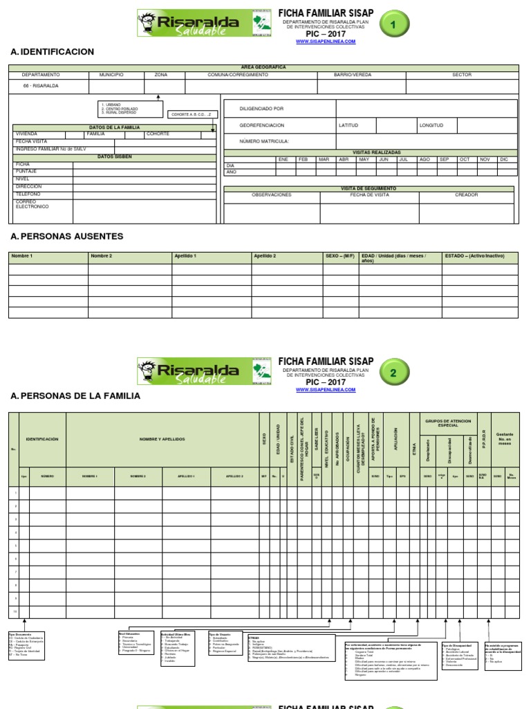 Ficha Aps Version 4. 14-09-2017 | PDF | El embarazo | Residuos