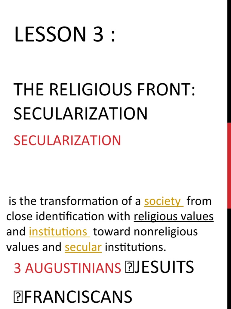 Secularization | PDF