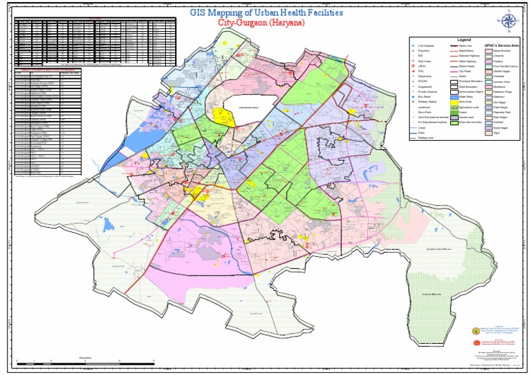 City-Gurgaon (Haryana) : GIS Mapping of Urban Health Facilities | PDF