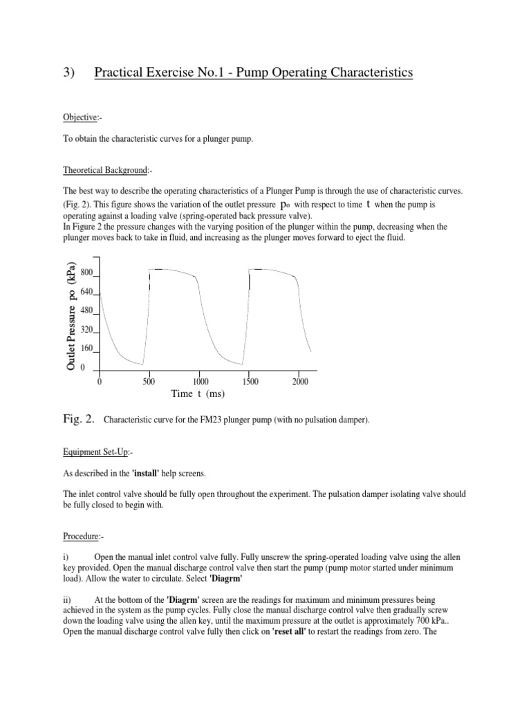 Expt 1 | PDF | Pump | Valve