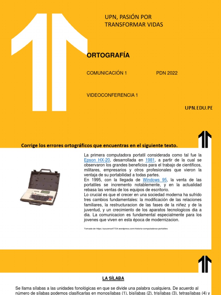 Videoconferencia 1 Ortografía | PDF | Idiomas | Estudios de idiomas extranjeros