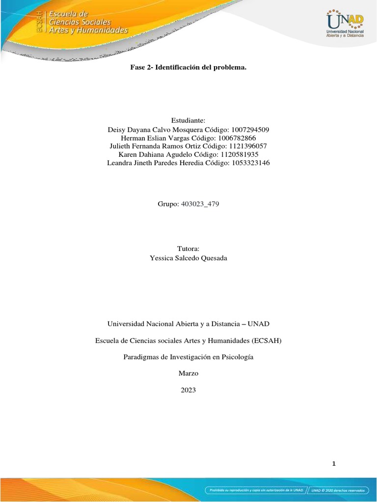 Fase 2 - Colaborativo - 403023 - 479 | PDF | Sicología | Conocimiento