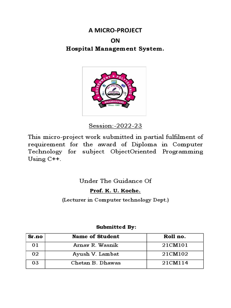 Micro Report | PDF | C++ | Information