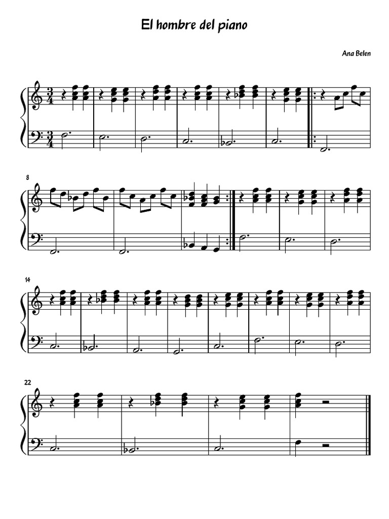 El Hombre Del Piano | PDF