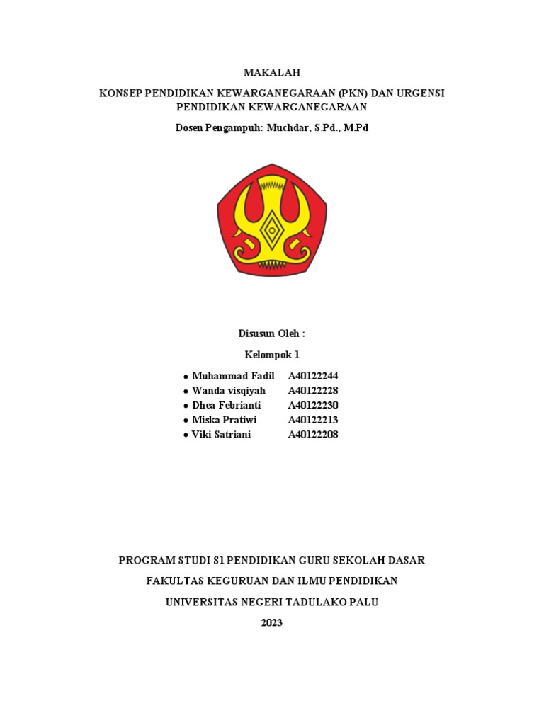 MAKALAH KEL 1 PKN | PDF | Karier & Perkembangan | Ilmu Sosial