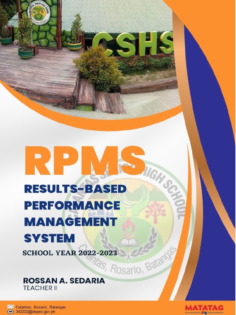 RPMS 2022 2023 | PDF | Learning | Educational Assessment