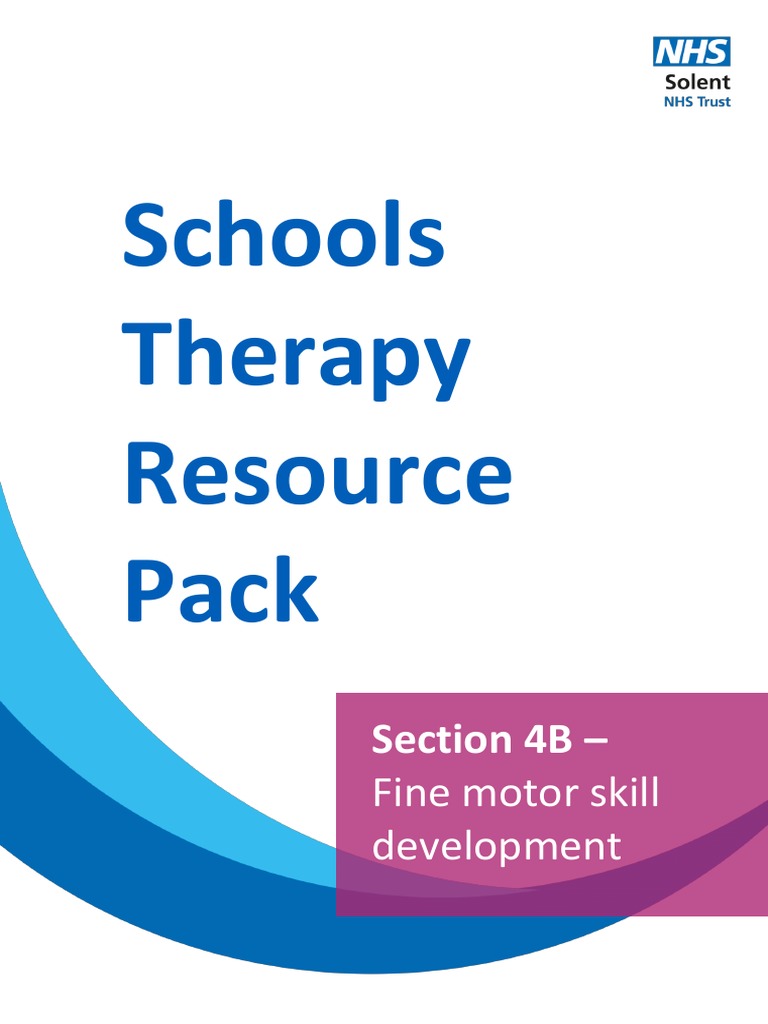 Section 4b Fine Motor Skill Development | PDF