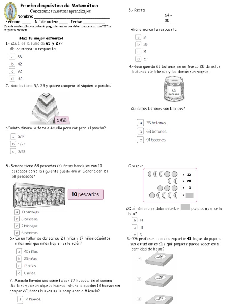 Conozcamos Nuestros Aprendizajes Nombre: - Sección: - N.° de Orden: - Fecha | PDF