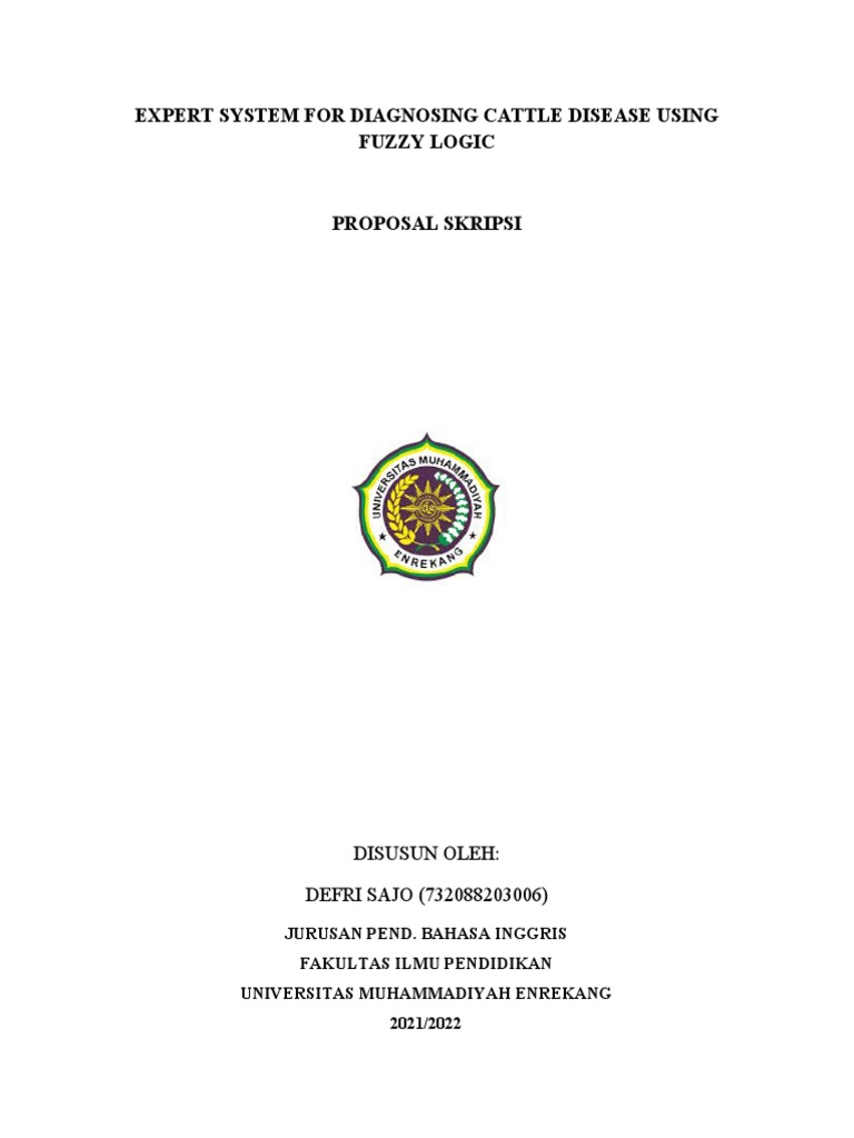 Expert System For Diagnosing Cattle Disease Using Fuzzy Logic | PDF