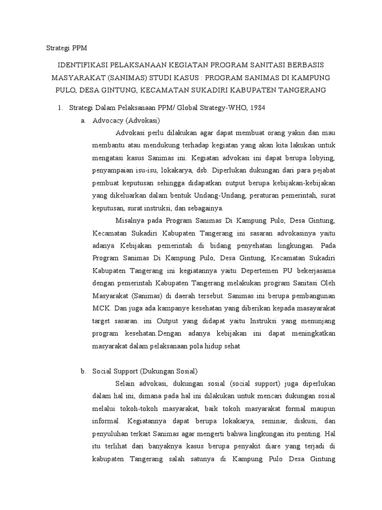 Strategi PPM | PDF