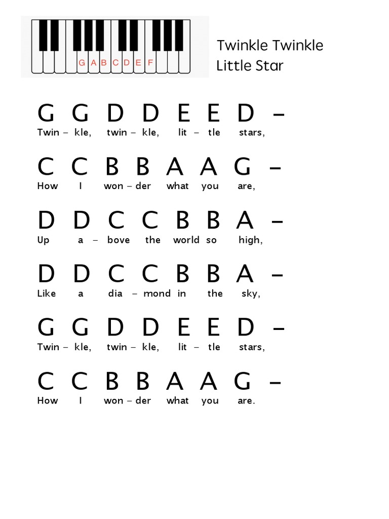 Twinkle Twinkle Little Star | PDF