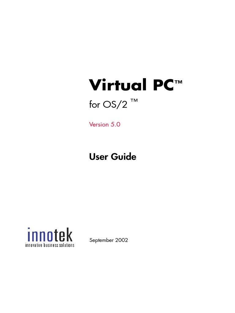 Virtual PC Manual | PDF | Microsoft Windows | Virtualization