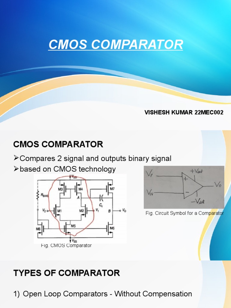 Cmos Comparator | PDF | Cmos | Electrical Circuits
