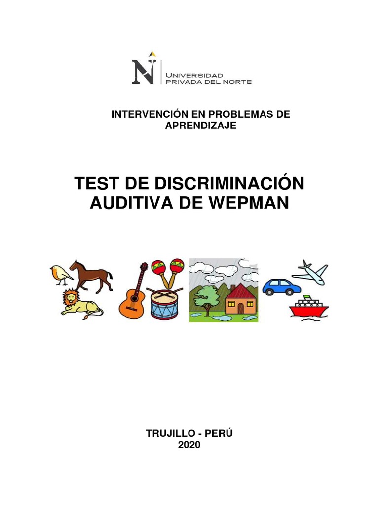 Test de Discriminación Auditiva Wepman | PDF | Cueva | Cognición