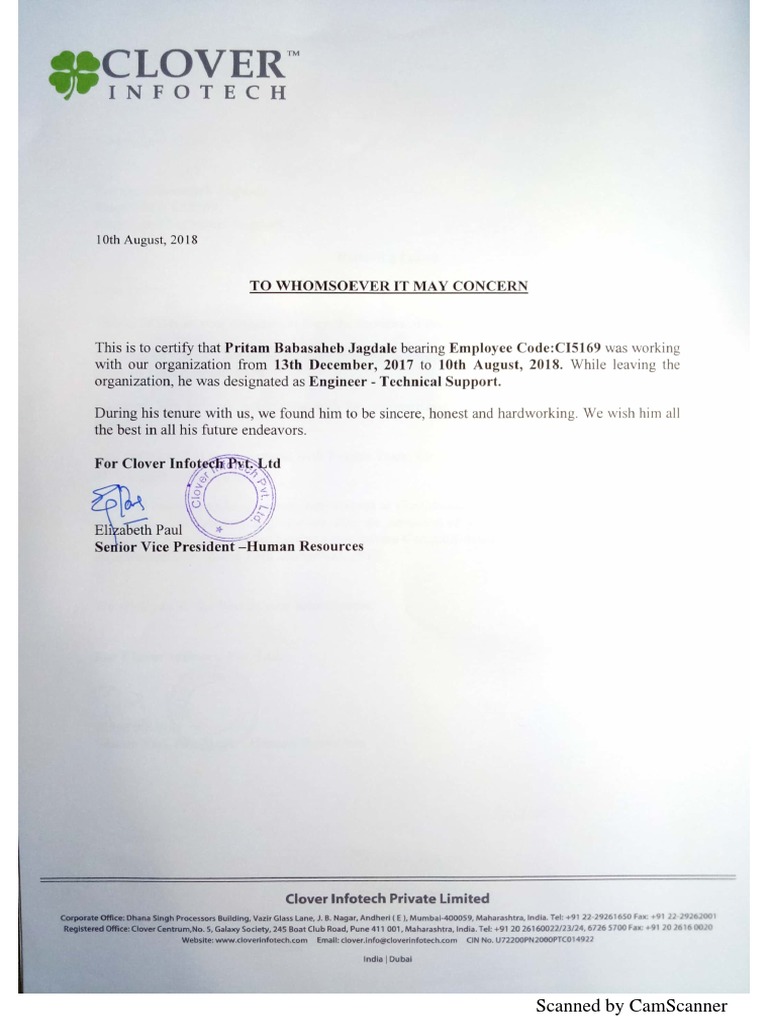 Clover Letter-8-9 | PDF