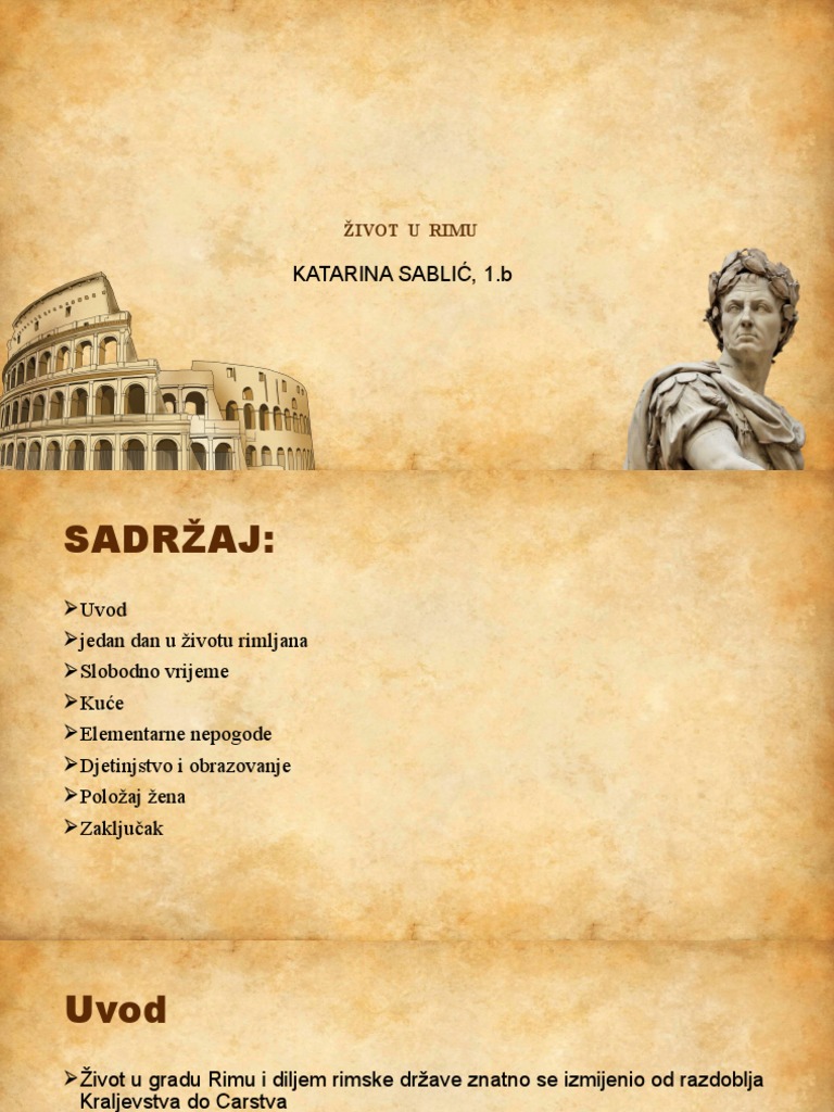 Zivot U Rimu | PDF