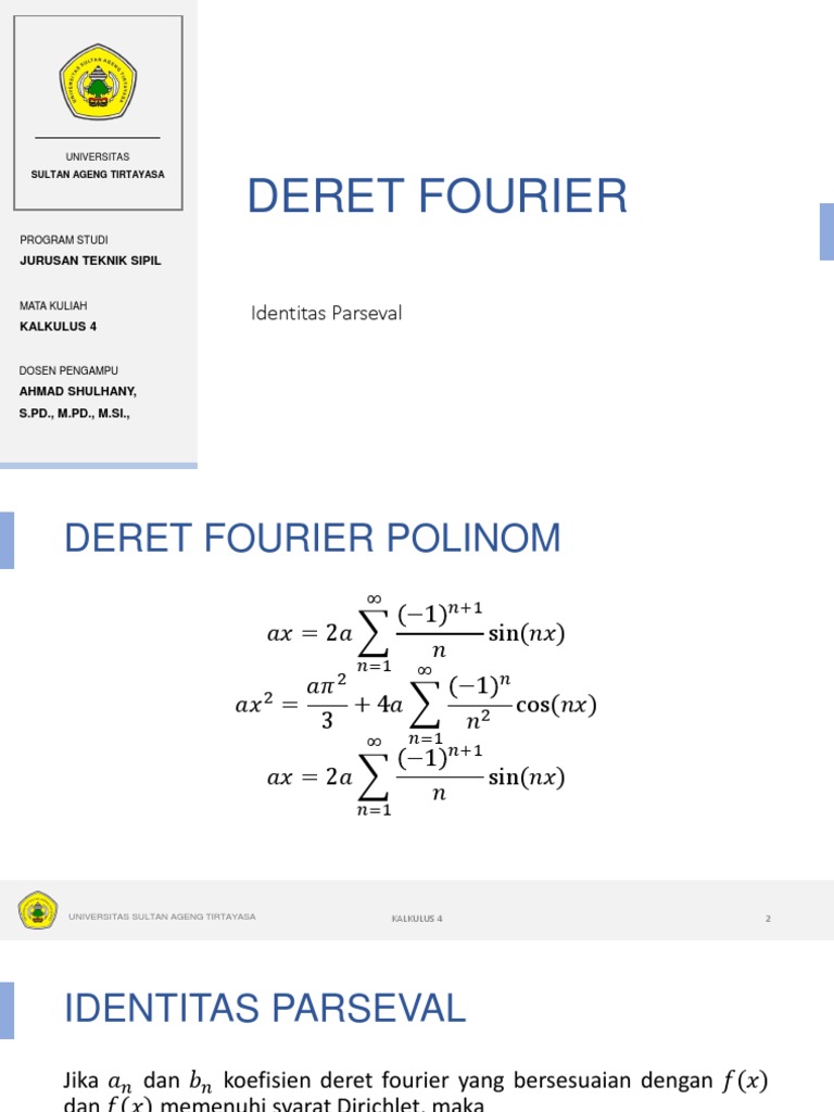Identitas Parseval | PDF