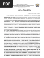 Modelos de Actas Policiales | PDF