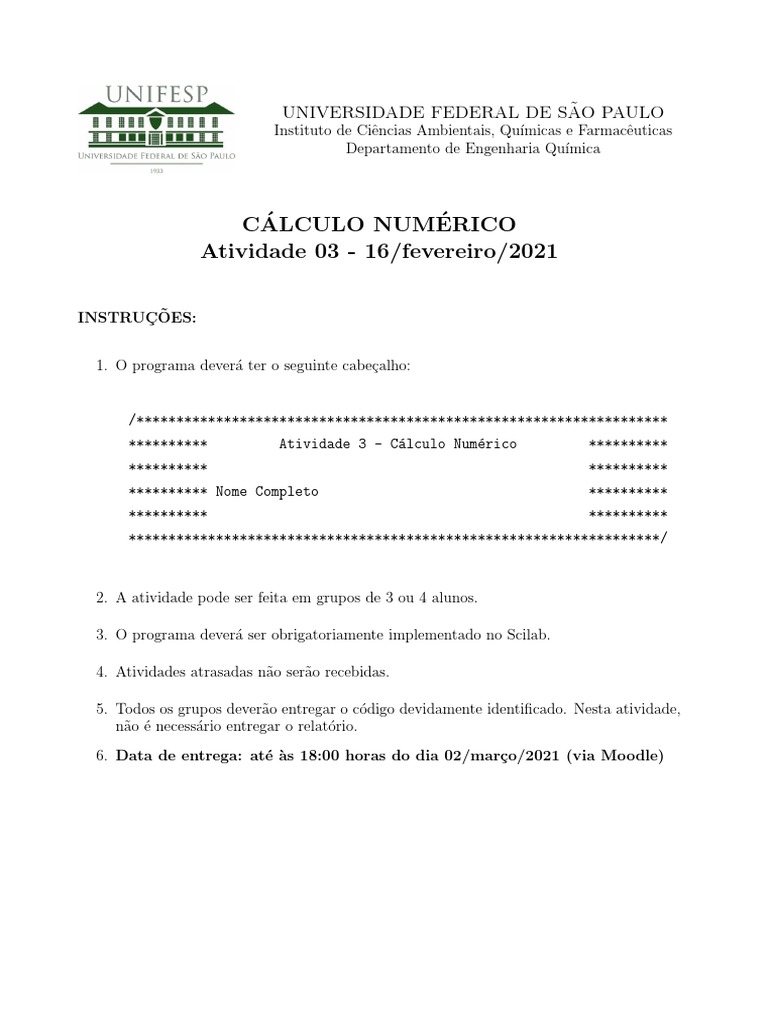 Resolução numérica de sistemas lineares tridiagonais pelo Algoritmo de ...