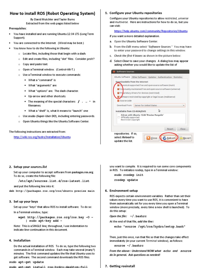 How To Install ROS | PDF | Sudo | Computer Terminal