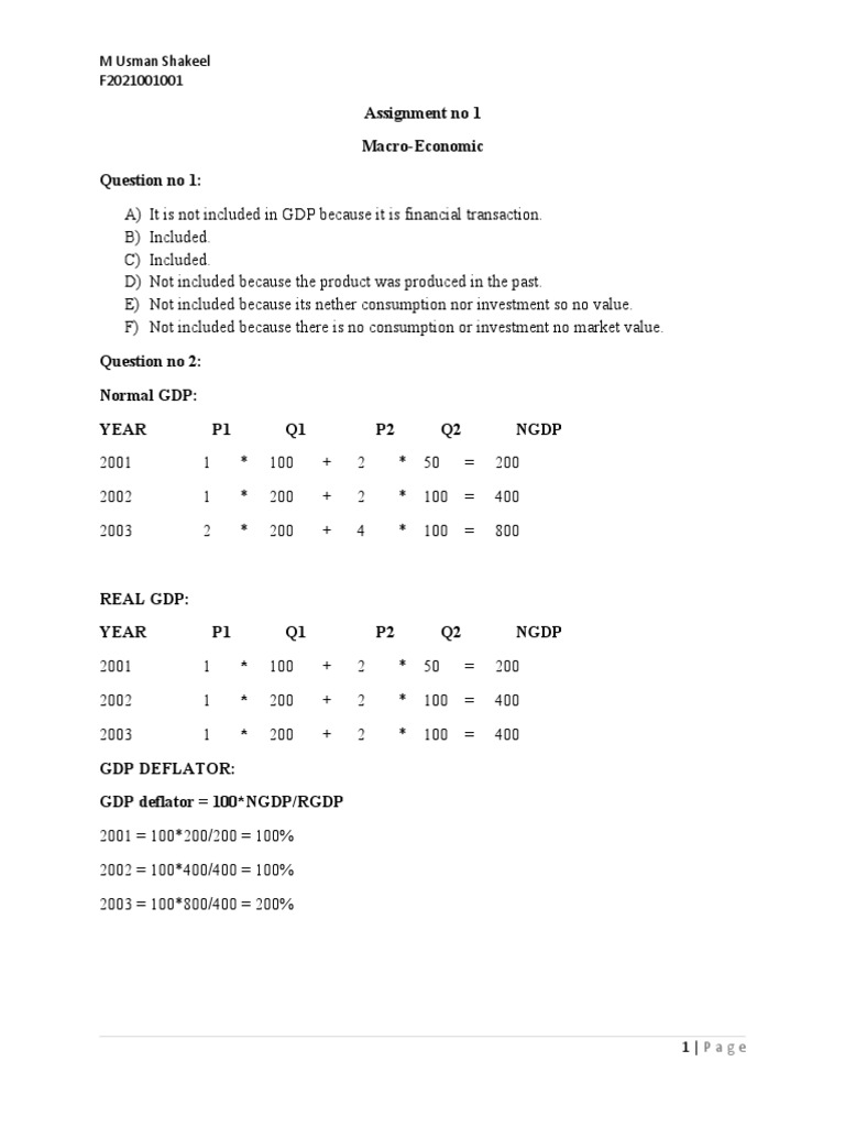 M Usman Shakeel F2021001001 | PDF