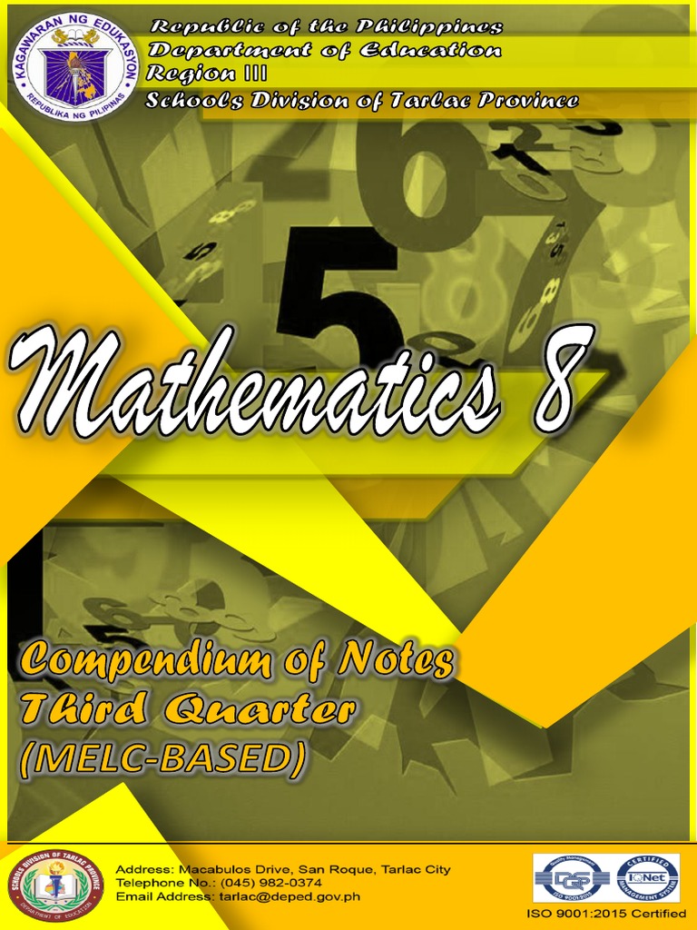 Math 8 Compendium 8 3rd Quarter 1 Pdf Triangle Line Geometry