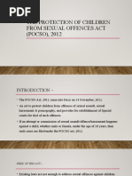 POCSO Act 2012 Presentation | PDF