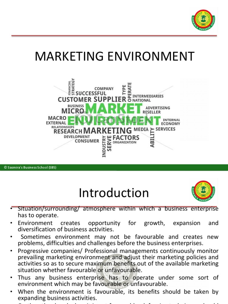 Marketing Enviourment | PDF | Marketing | Business Economics