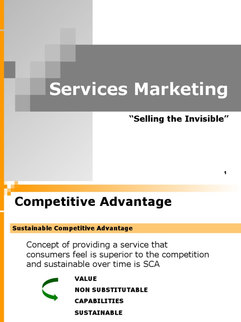 Services Marketing - Competition | PDF | Marketing | Competitive Advantage