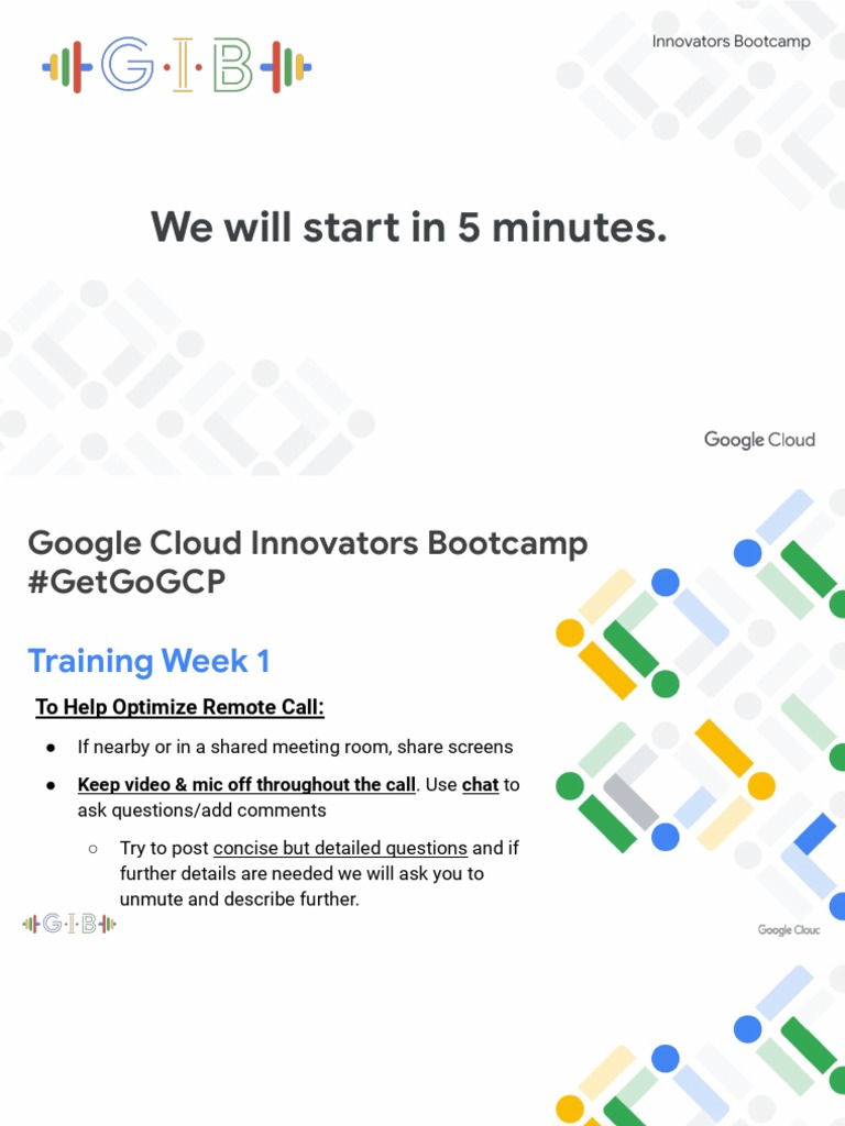 Week 1 - Intro, IAM, Resource Hierarchy Slides - Gslides | PDF | Cloud Computing | Software