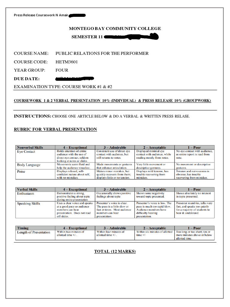 Press Release Coursework Assignment 1 2 Summer | PDF | Public Sphere ...