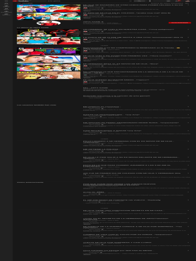 Arta Game: Filtros | PDF