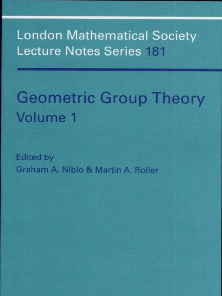 Geometric Group Theory, Volume 1 | PDF | Hyperbolic Geometry | Plane ...