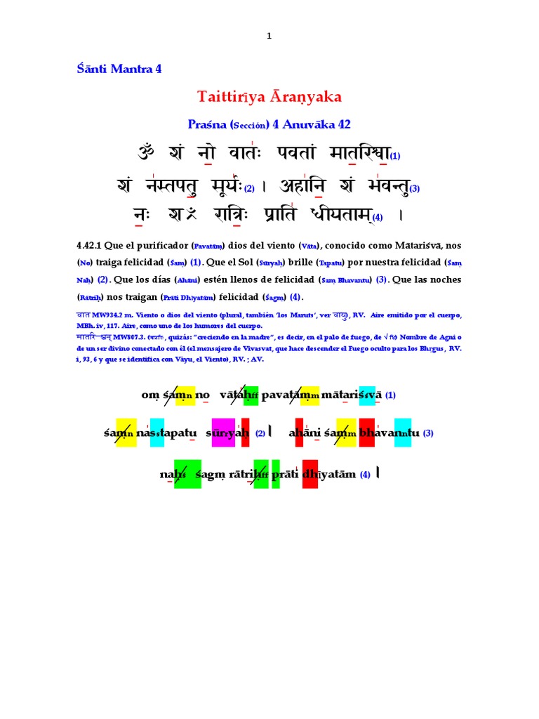 Santi Mantra 4 (1-3) | PDF