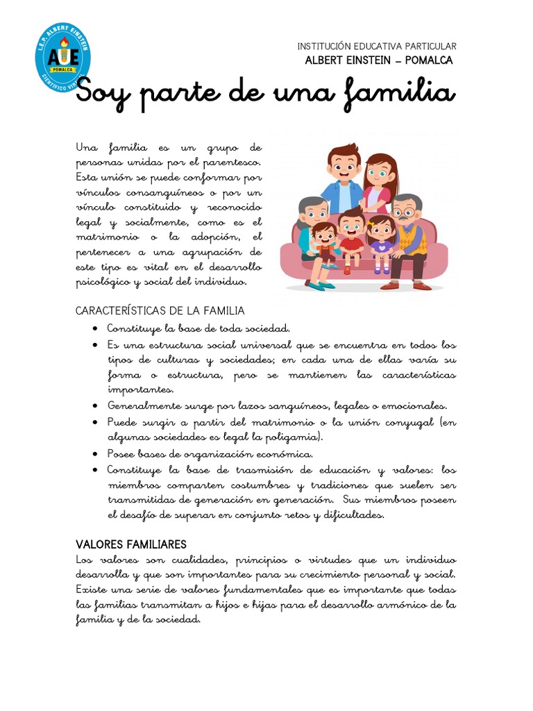 Somos Parte de Una Familia | PDF | Familia | Matrimonio