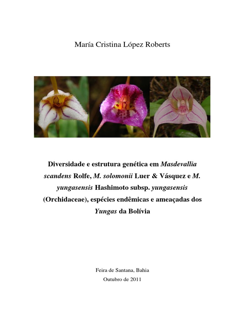 MASDEVALLIA | PDF | Genética | Biologia Evolucionária