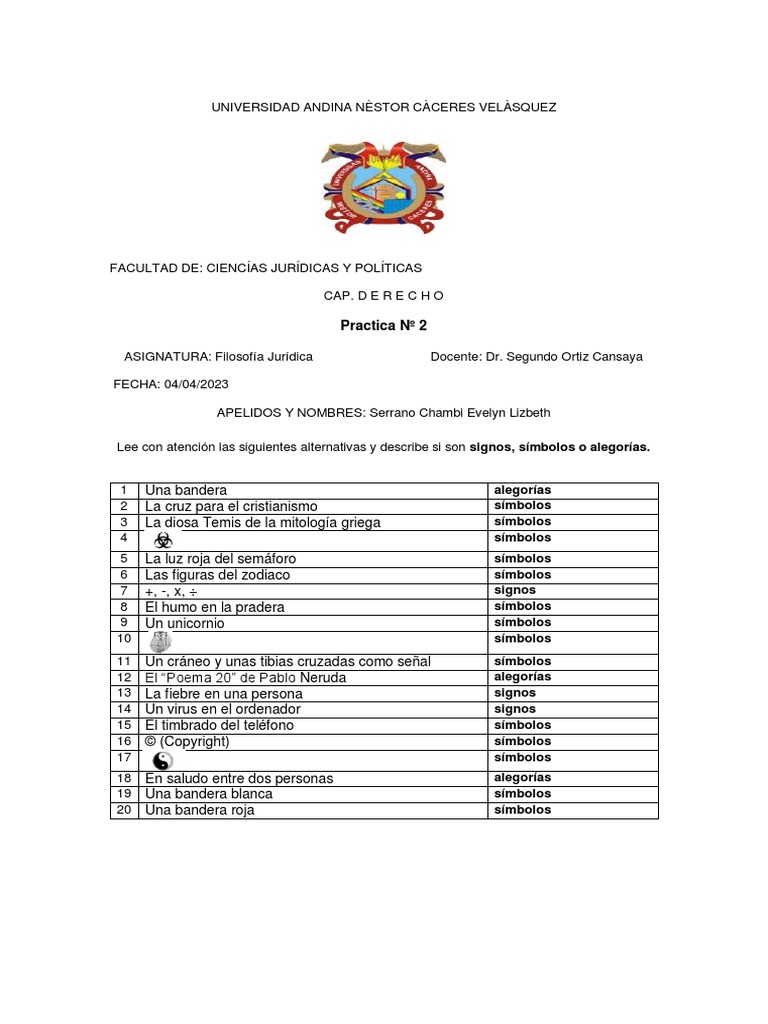 Practica #2: Docente: Dr. Segundo Ortiz Cansaya | PDF